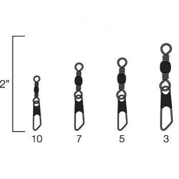 SMI Interlocking Swivel-Black – Addicted Fishing